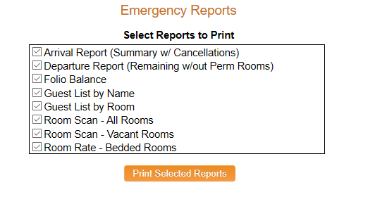 Emergency Reports