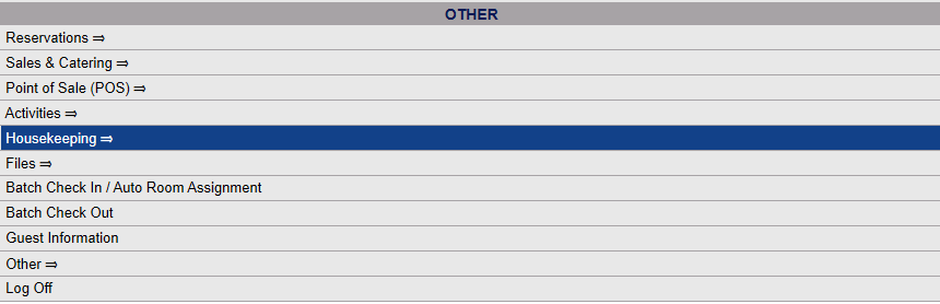 Housekeeping Discrepancy Report