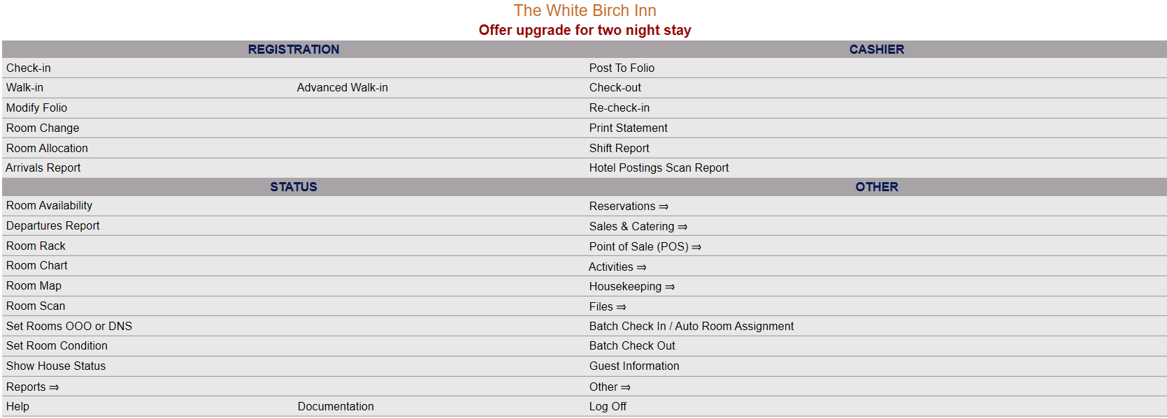 Housekeeping Discrepancy Report