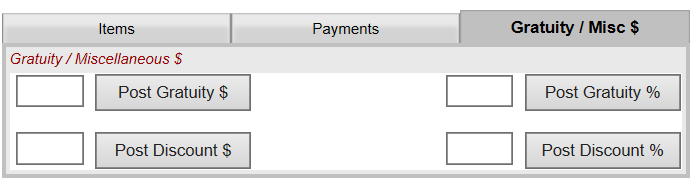 Applying Discounts or Gratuities to an Open Check