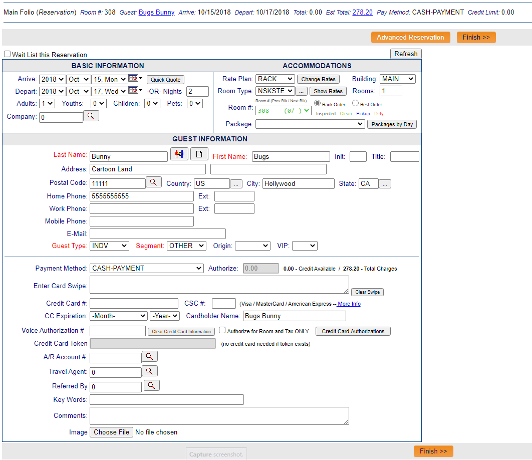 Modify a Reservation