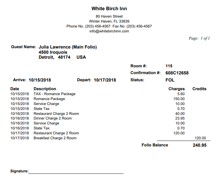 Print Due Out Folios - Batch